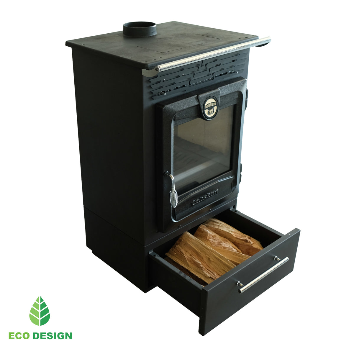 Indoor Multifunctional Wood Burning Stove with Box, Overtop Cooking ...