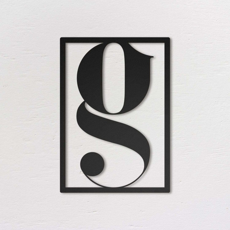 Letter G - Metal Wall Art | Northshire Wall Art